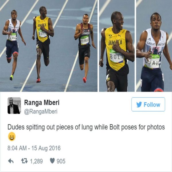 Memes and Tweets About the Iconic Usain Bolt Photo That Deserve a Gold ...